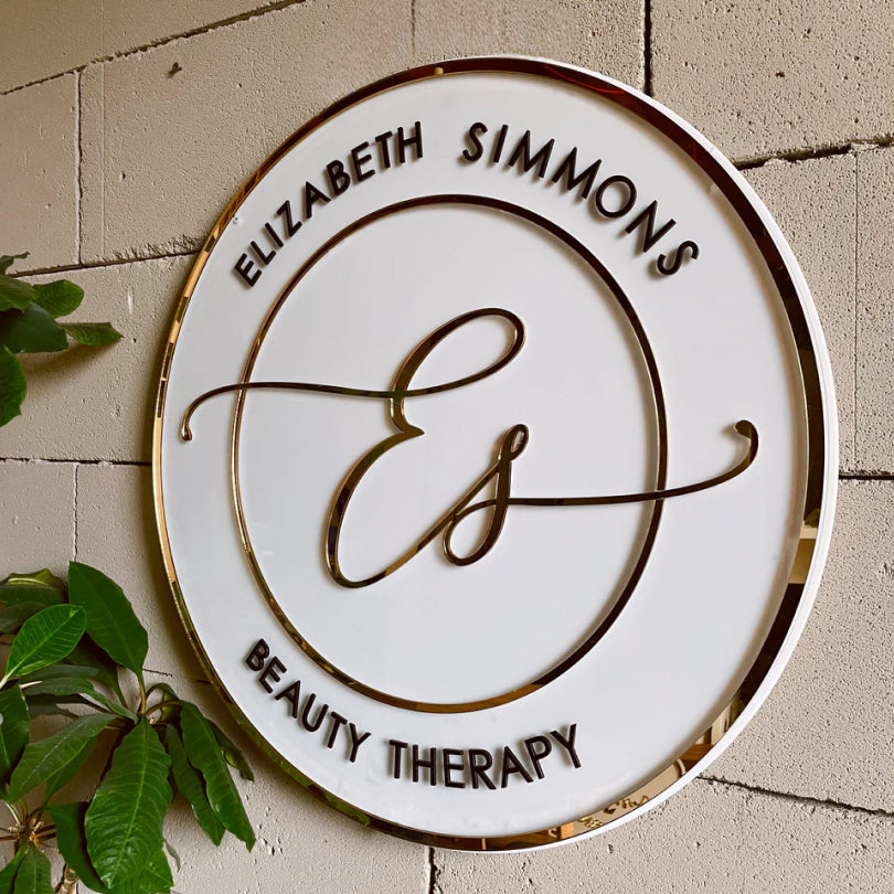 Custom Round Acrylic Signs – Modern & Minimal | Light&Logo – Light&Logo ...